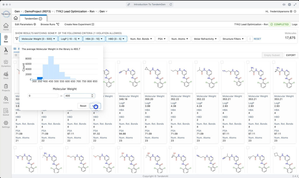 Streamline your early-stage drug discovery with the TandemGen-TandemFEP ...