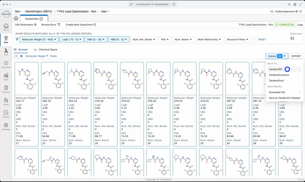 Streamline your early-stage drug discovery with the TandemGen-TandemFEP ...