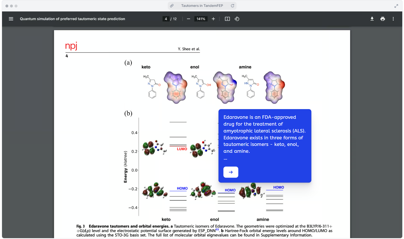 Tautomers in TandemFEP - TandemAI